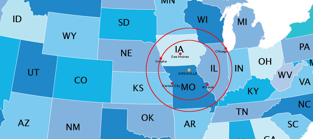Economic Development for Northern Missouri » Location